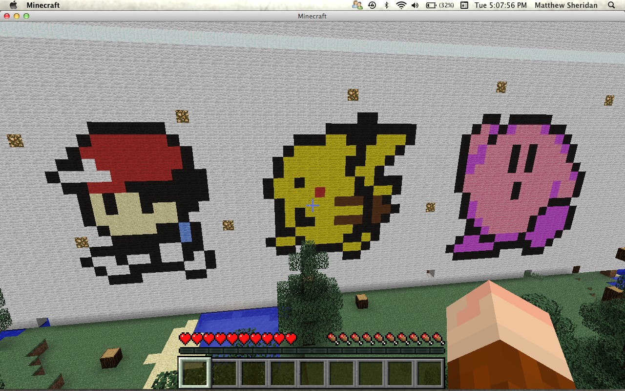 Pixel Art Area Minecraft Map